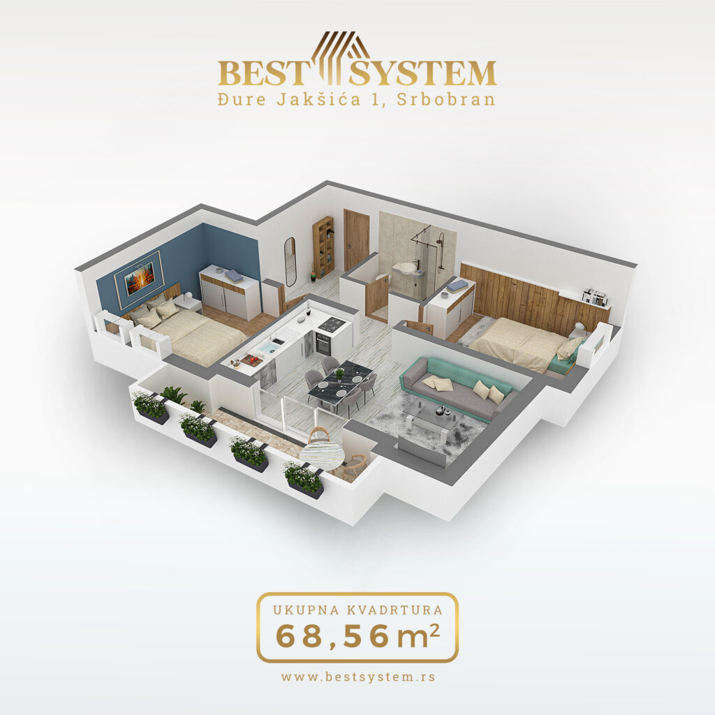 Ponuda stanova • Maršala Tita 109, Vrbas • Best System